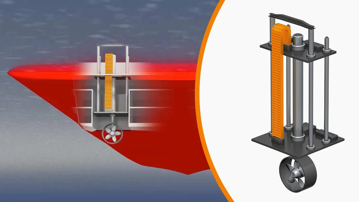 装配拖链用于伸缩推进器 – 易格斯官网