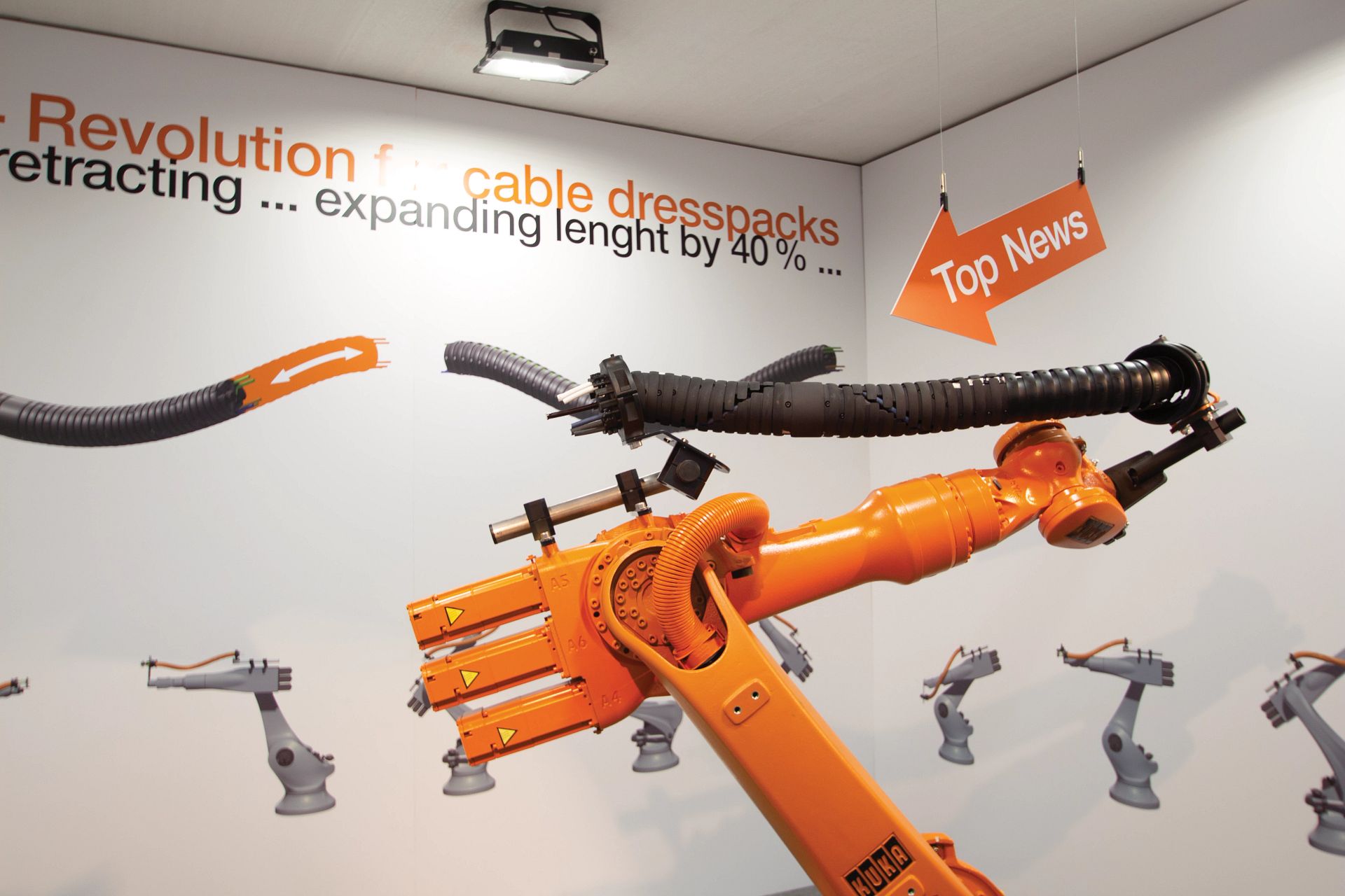 TRX可伸缩三维拖链 - 机器人应用 - 易格斯官网